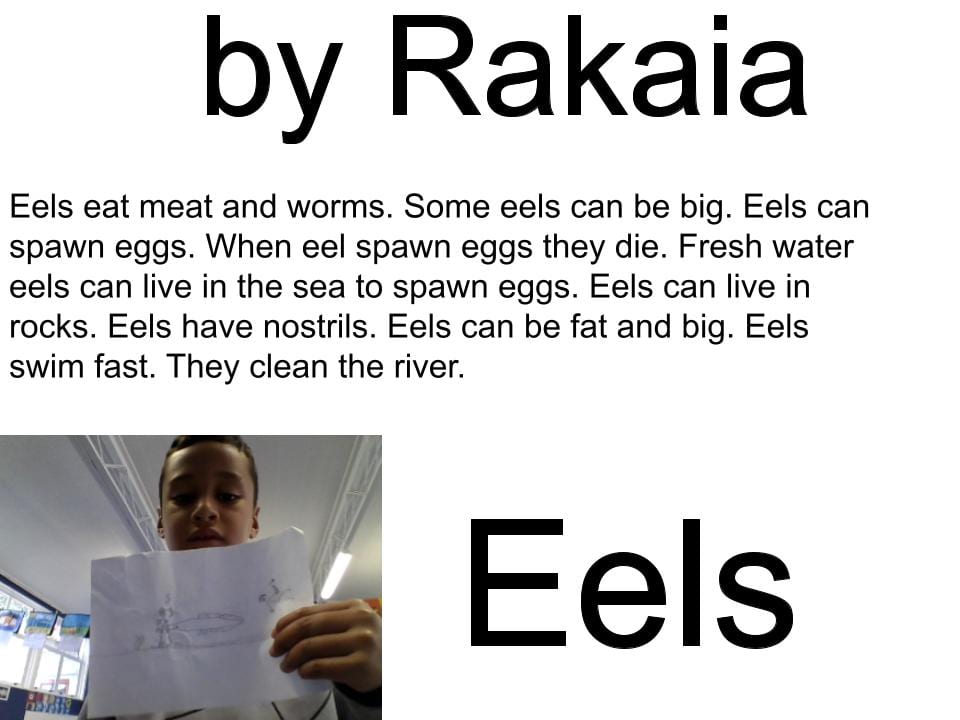 Waiti writing. – Rakaia @ Ohaeawai School